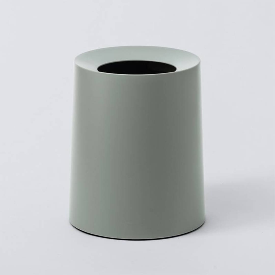 ideaco(イデアコ) TUBELOR HOMME 丸型ダストボックス アッシュグレー ｜kurasso(クラッソ) - ミルム 家具・インテリア