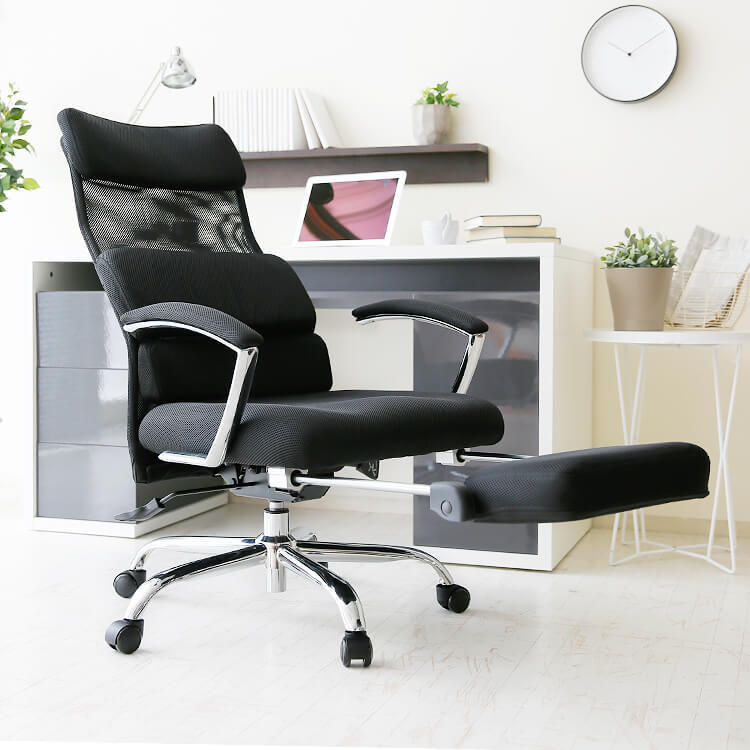 LOWYA(ロウヤ) オフィスチェア 170度リクライニング 格納式フットレスト搭載 寝れる - MIRUMU