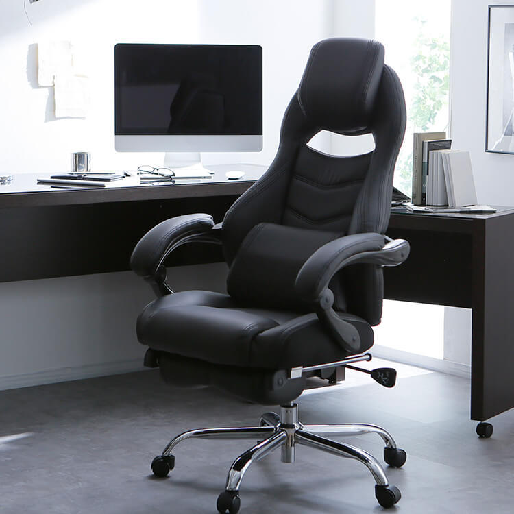 LOWYA(ロウヤ) オフィスチェア 170度リクライニング フットレスト搭載 - MIRUMU