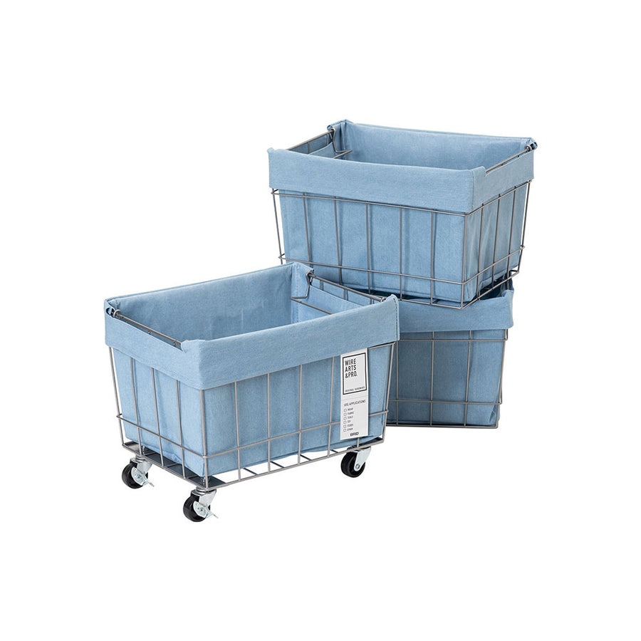 BRID(ブリッド) STACKING BASKET 2 with CASTER WASHABLE COVER - MIRUMU